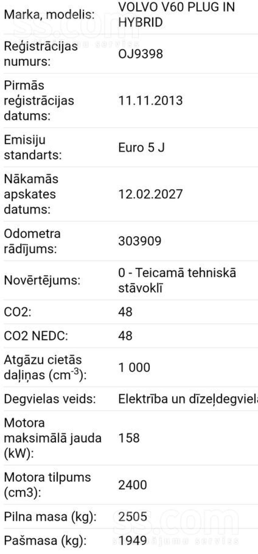 Белый Вольво B60 2013 в Елгава, объемом двигателя 2.40 л и пробегом 0 тыс. км за 6000 €, фото 33 на AUTOMOTO.COM.LV