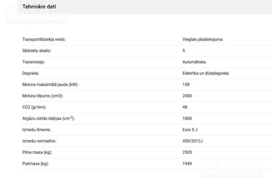 Balts Volvo V60 2013 Rīga, ar dzinēja tilpumu 2.40 L un nobraukumu 308 tūkst. km par 6500 €, foto 6 vietnē AUTOMOTO.COM.LV