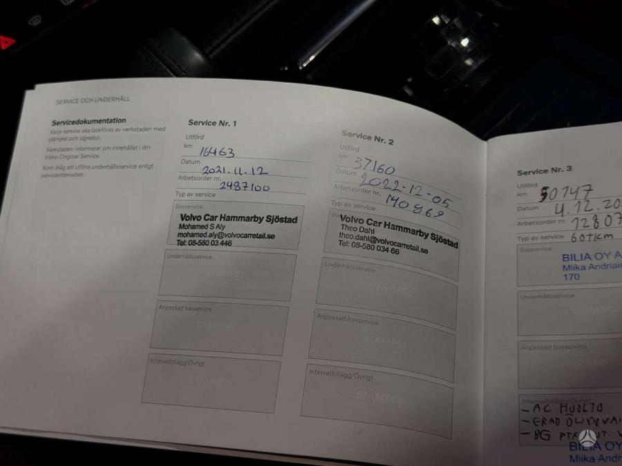 White Volvo V60 2020 in Vilnius, with an engine capacity of 1.97 L and mileage of 87 thousand km for 22390 €, photo 34 on AUTOMOTO.COM.LV
