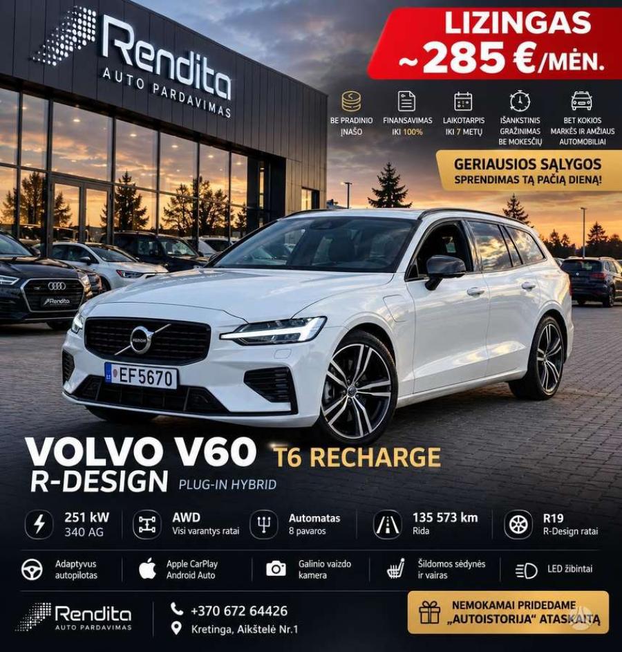 Белый Вольво B60 2021 в Кретинга, объемом двигателя 1.97 л и пробегом 136 тыс. км за 20499 €, фото 47 на AUTOMOTO.COM.LV