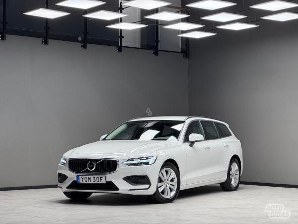 White Volvo V60 2022 in Kaunas, with an engine capacity of 0.00 L and mileage of 63 thousand km for 33507 €, photo 1 on AUTOMOTO.COM.LV