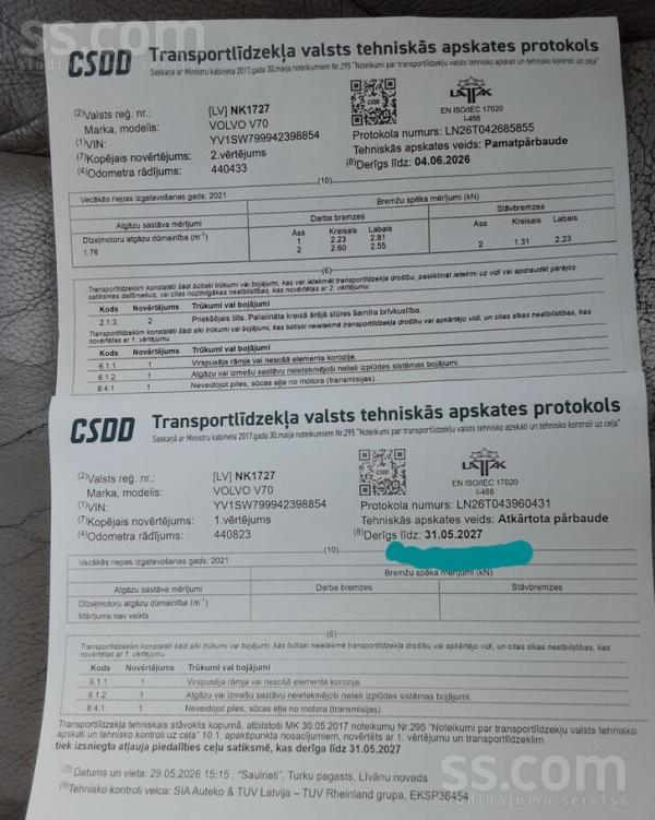 Melns Volvo V70 2004 Preiļi, ar dzinēja tilpumu 2.40 L un nobraukumu 441 tūkst. km par 2000 €, foto 3 vietnē AUTOMOTO.COM.LV