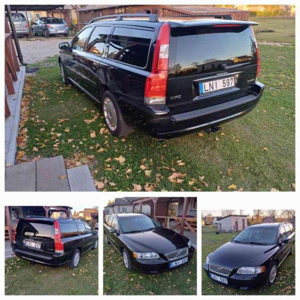 Black Volvo V70 2007 in Utena, with an engine capacity of 2.40 L and mileage of 378 thousand km for 900 €, photo 1 on AUTOMOTO.COM.LV