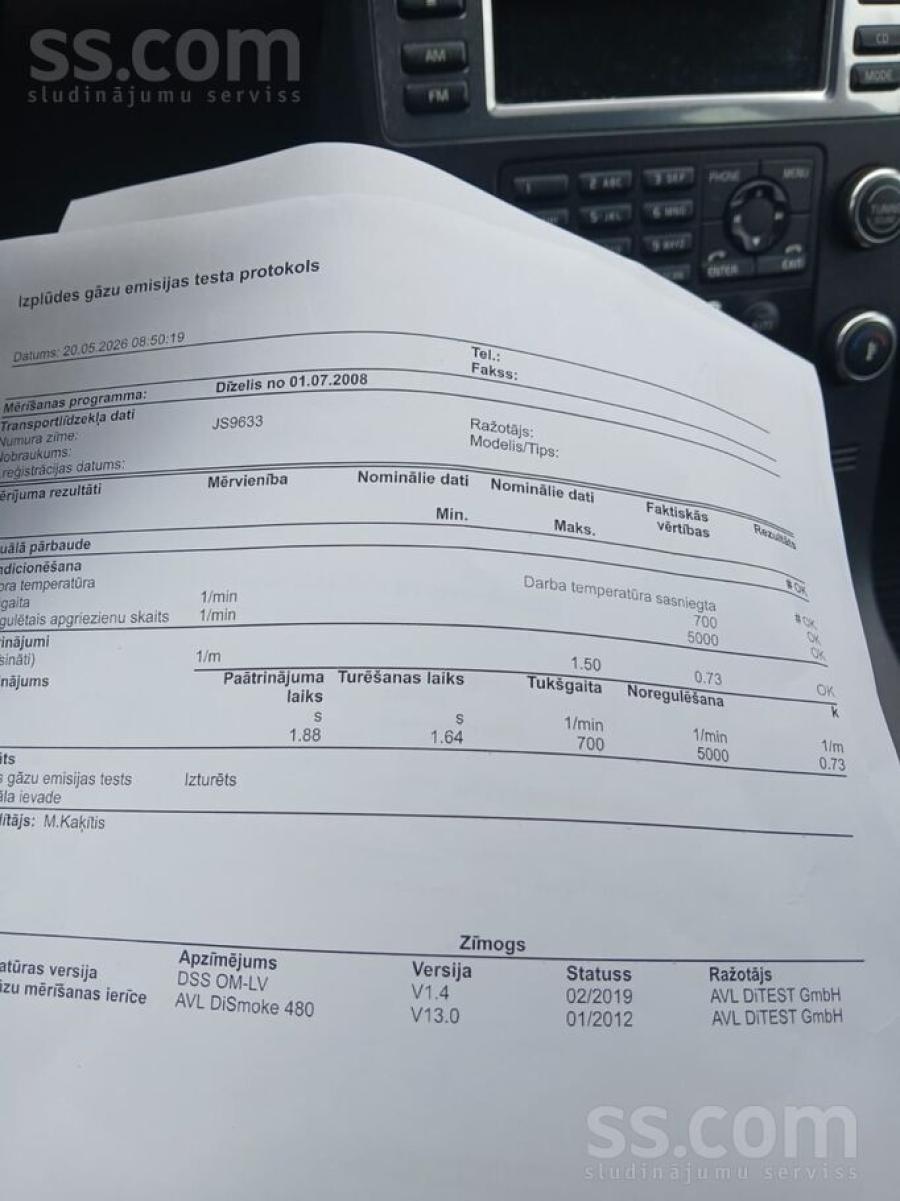 Melns Volvo V70 2008 Rīga, ar dzinēja tilpumu 2.40 L un nobraukumu 482 tūkst. km par 2200 €, foto 13 vietnē AUTOMOTO.COM.LV