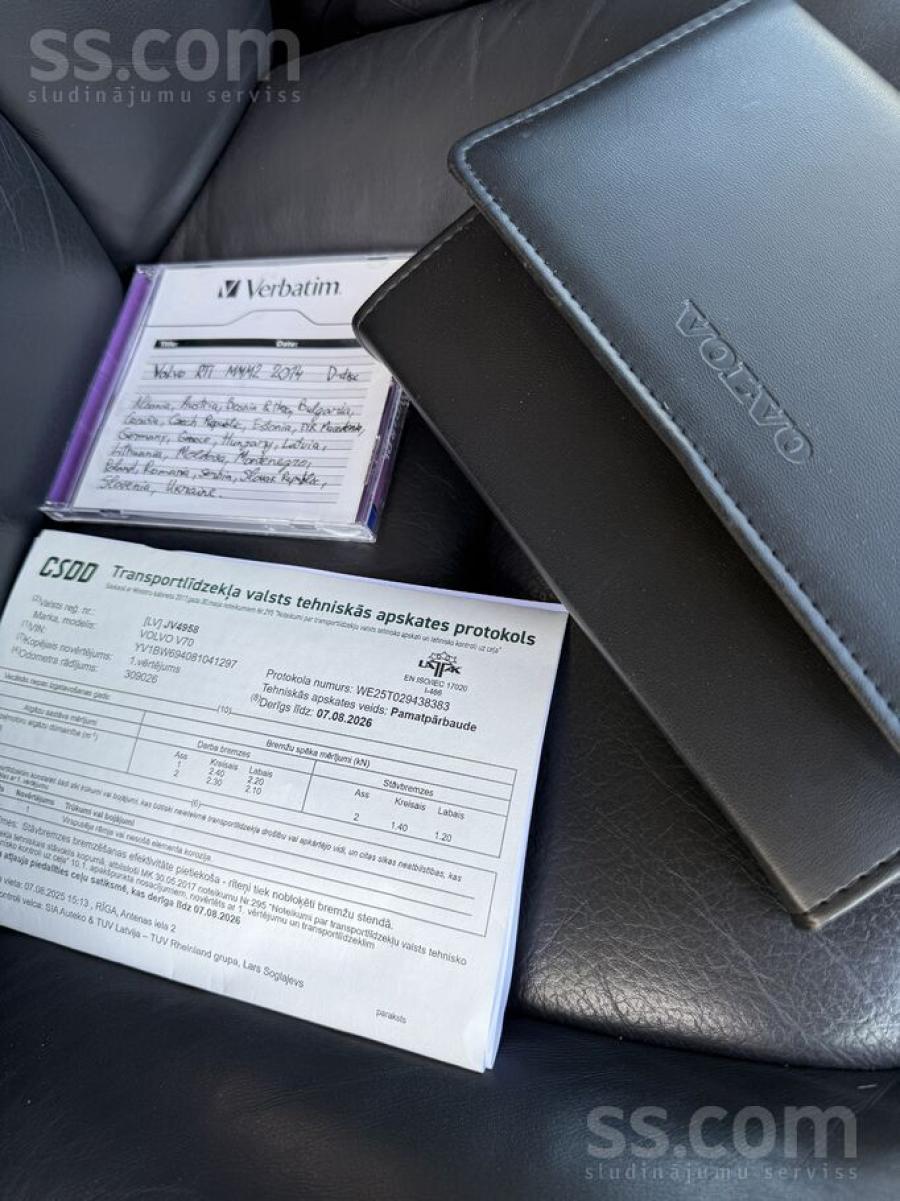 Melns Volvo V70 2008 Rīga, ar dzinēja tilpumu 2.40 L un nobraukumu 309 tūkst. km par 4777 €, foto 34 vietnē AUTOMOTO.COM.LV