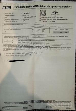 Melns Volvo V70 2008 Daugavpils, ar dzinēja tilpumu 2.40 L un nobraukumu 316 tūkst. km par 1200 €, foto 7 vietnē AUTOMOTO.COM.LV