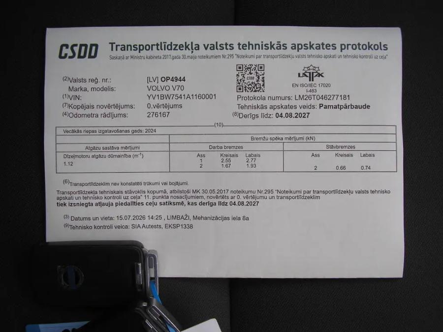 Melns Volvo V70 2010 Sigulda, ar dzinēja tilpumu 2.00 L un nobraukumu 276 tūkst. km par 6250 €, foto 28 vietnē AUTOMOTO.COM.LV