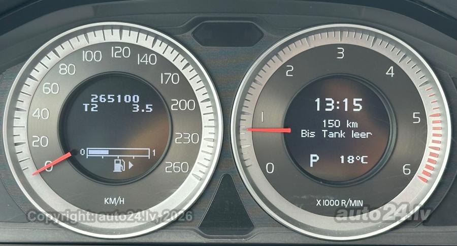 Черный Вольво В70 2013 в Тарту, объемом двигателя 2.00 л и пробегом 265 тыс. км за 8950 €, фото 9 на AUTOMOTO.COM.LV