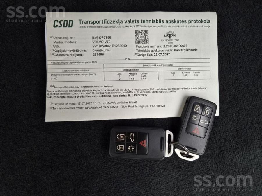 Melns Volvo V70 2013 Jelgava, ar dzinēja tilpumu 2.00 L un nobraukumu 0 tūkst. km par 6990 €, foto 25 vietnē AUTOMOTO.COM.LV