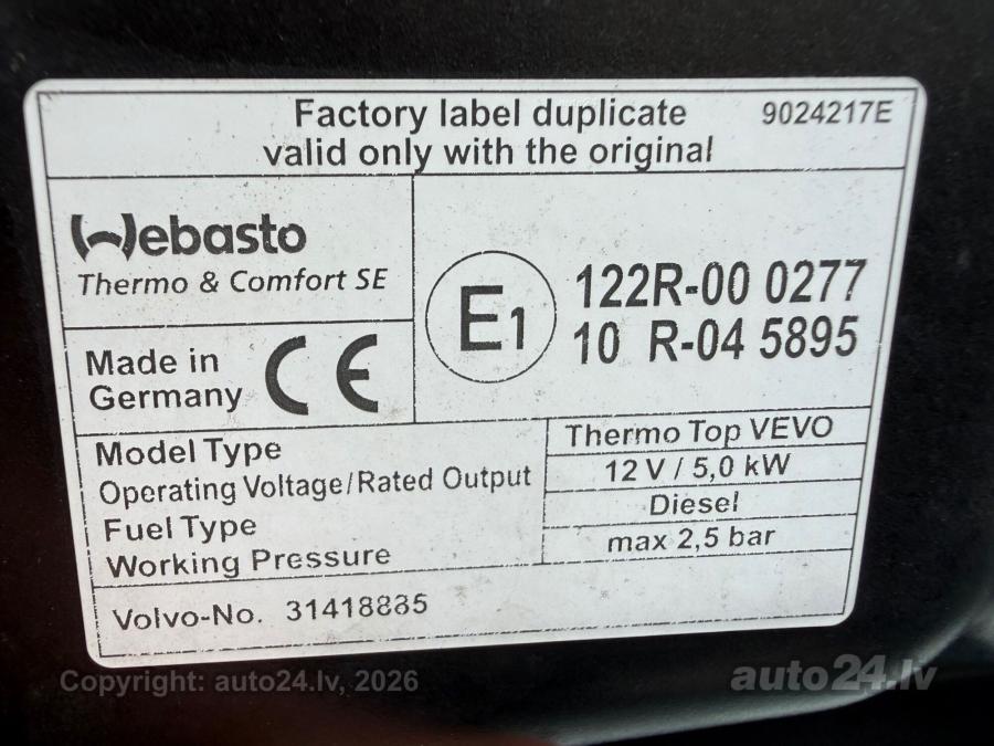 Black Volvo V70 2014 in Tallinn, with an engine capacity of 2.00 L and mileage of 279 thousand km for 7990 €, photo 22 on AUTOMOTO.COM.LV