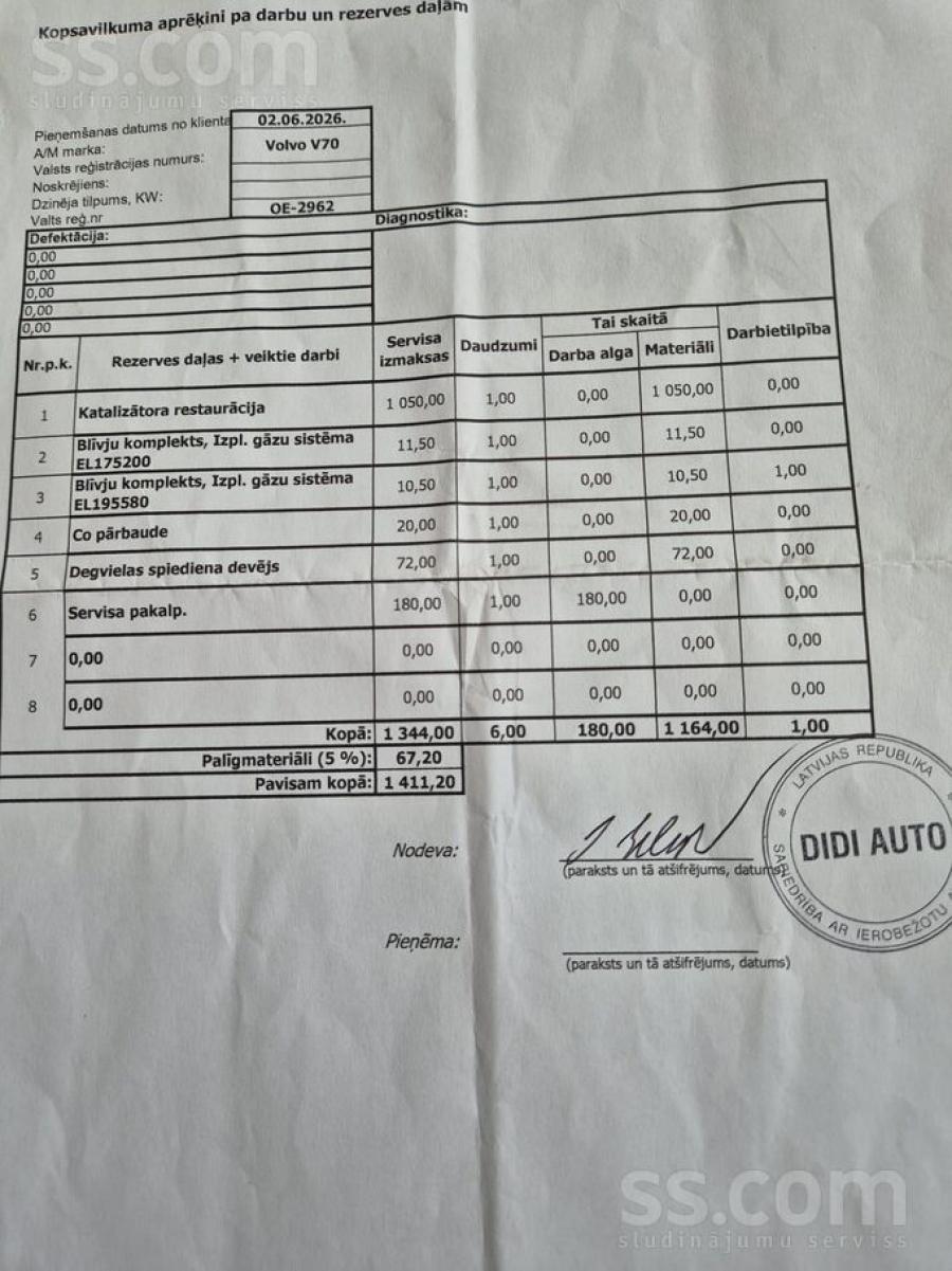 Melns Volvo V70 2016 Jūrmala, ar dzinēja tilpumu 2.00 L un nobraukumu 330 tūkst. km par 7990 €, foto 9 vietnē AUTOMOTO.COM.LV