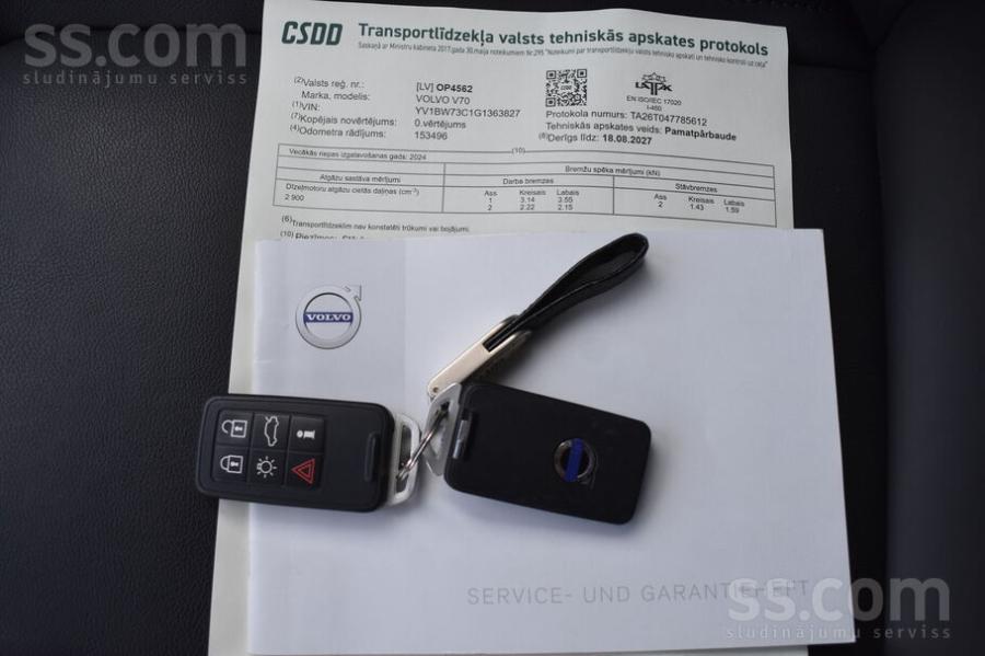 Melns Volvo V70 2016 Talsi, ar dzinēja tilpumu 2.00 L un nobraukumu 153 tūkst. km par 9500 €, foto 27 vietnē AUTOMOTO.COM.LV