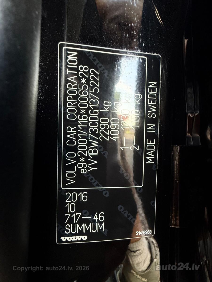 Melns Volvo V70 2016 Tartu, ar dzinēja tilpumu 2.00 L un nobraukumu 214 tūkst. km par 9499 €, foto 26 vietnē AUTOMOTO.COM.LV