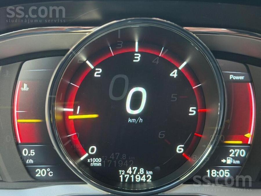 Blue Volvo V70 2015 in Riga, with an engine capacity of 1.60 L and mileage of 171 thousand km for 6999 €, photo 14 on AUTOMOTO.COM.LV