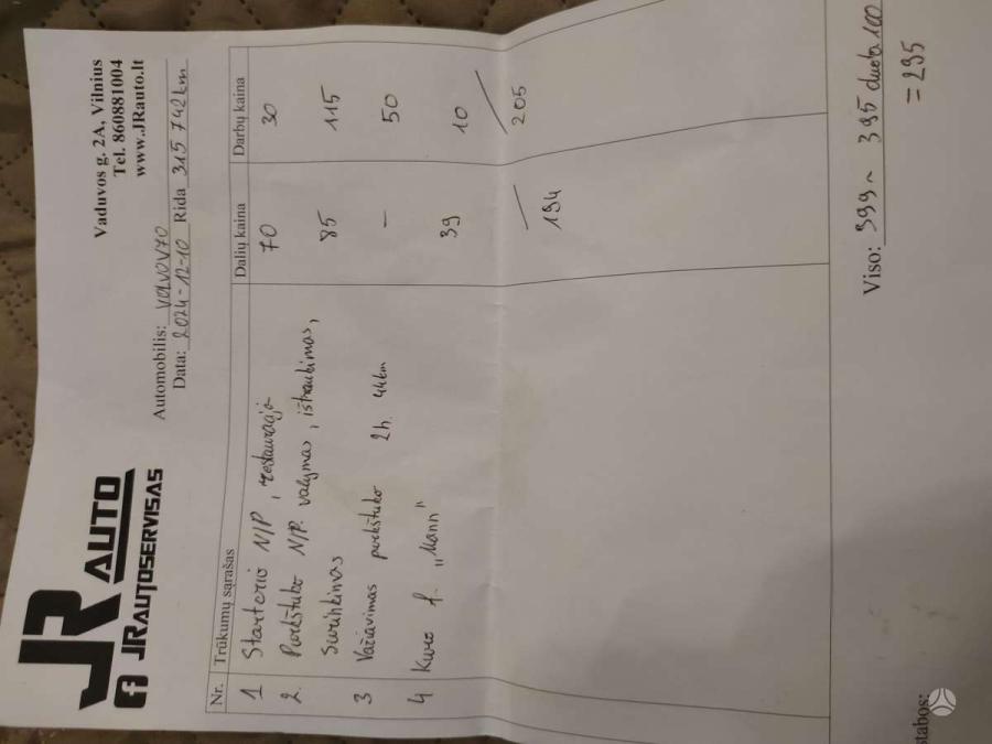 Zils Volvo V70 2003 Ukmergė, ar dzinēja tilpumu 2.40 L un nobraukumu 340 tūkst. km par 750 €, foto 15 vietnē AUTOMOTO.COM.LV