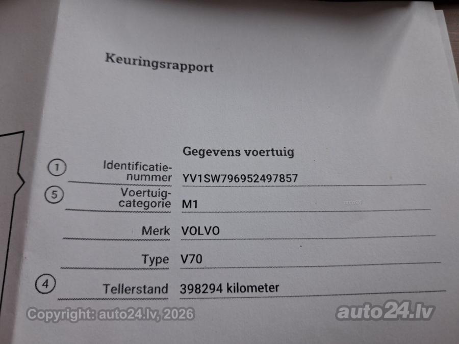 Zils Volvo V70 2005 Paide, ar dzinēja tilpumu 2.40 L un nobraukumu 401 tūkst. km par 3450 €, foto 16 vietnē AUTOMOTO.COM.LV
