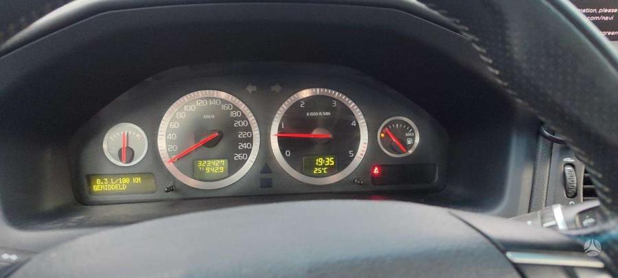 Blue Volvo V70 2007 in Vilnius, with an engine capacity of 2.40 L and mileage of 323 thousand km for 2150 €, photo 12 on AUTOMOTO.COM.LV