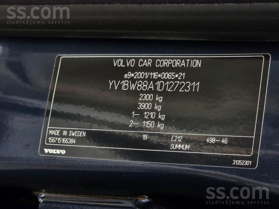 Zils Volvo V70 2013 Rīga, ar dzinēja tilpumu 2.00 L un nobraukumu 283 tūkst. km par 6750 €, foto 31 vietnē AUTOMOTO.COM.LV