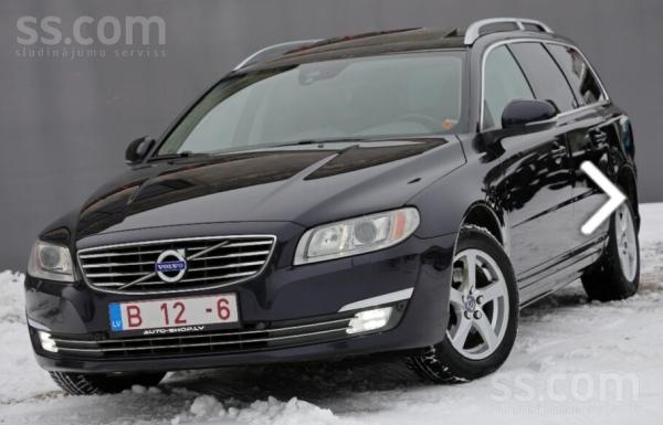 Zils Volvo V70 2015 Talsi, ar dzinēja tilpumu 2.00 L un nobraukumu 277 tūkst. km par 7755 €, foto 1 vietnē AUTOMOTO.COM.LV