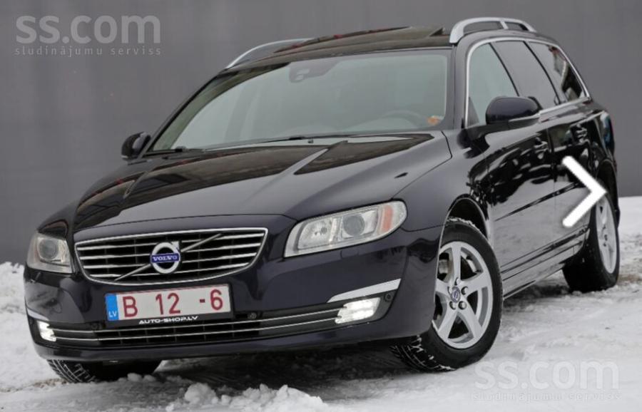 Zils Volvo V70 2015 Talsi, ar dzinēja tilpumu 2.00 L un nobraukumu 277 tūkst. km par 7755 €, foto 1 vietnē AUTOMOTO.COM.LV