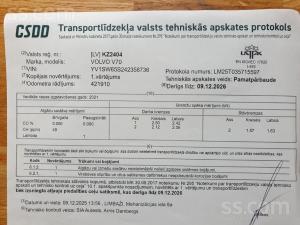 Zaļš Volvo V70 2003 Ogre, ar dzinēja tilpumu 2.40 L un nobraukumu 428 tūkst. km par 800 €, foto 9 vietnē AUTOMOTO.COM.LV