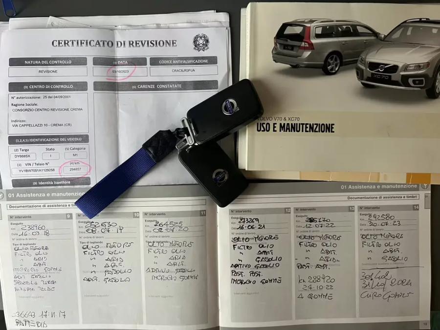 Grey Volvo V70 2009 in Jekabpils, with an engine capacity of 2.40 L and mileage of 303 thousand km for 5900 €, photo 43 on AUTOMOTO.COM.LV
