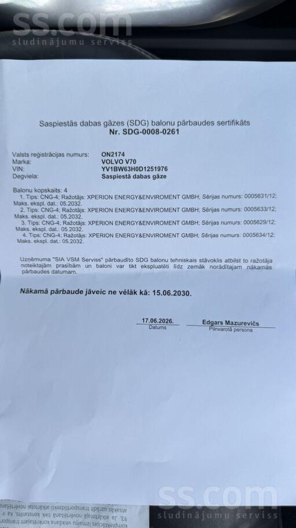 Серый Вольво В70 2012 в Айзкраукле, объемом двигателя 2.00 л и пробегом 209 тыс. км за 5970 €, фото 8 на AUTOMOTO.COM.LV