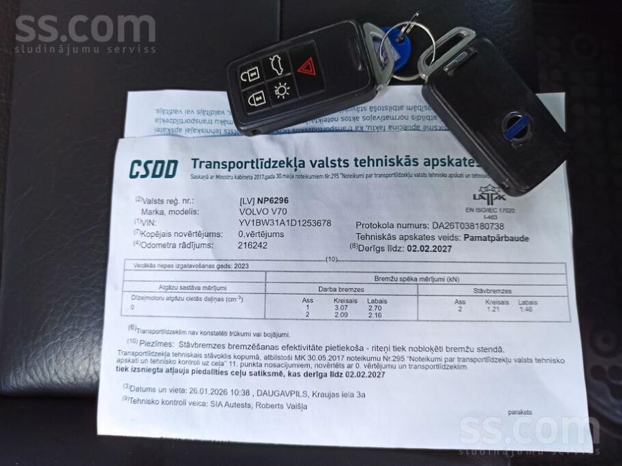 Pelēks Volvo V70 2013 Daugavpils, ar dzinēja tilpumu 2.00 L un nobraukumu 0 tūkst. km par 7350 €, foto 34 vietnē AUTOMOTO.COM.LV