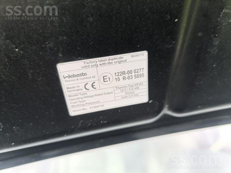 Серый Вольво В70 2013 в Рига, объемом двигателя 1.60 л и пробегом 296 тыс. км за 6000 €, фото 20 на AUTOMOTO.COM.LV