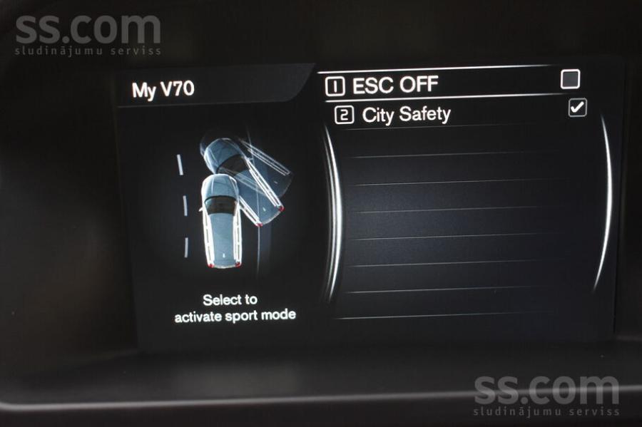 Grey Volvo V70 2015 in Talsi, with an engine capacity of 2.00 L and mileage of 245 thousand km for 5400 €, photo 17 on AUTOMOTO.COM.LV