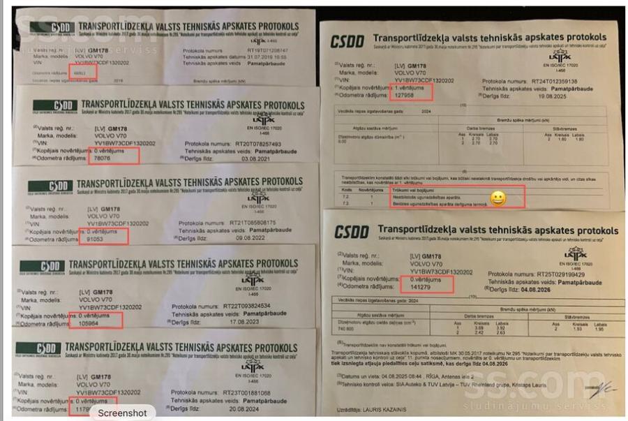 Sarkans Volvo V70 2014 Rīga, ar dzinēja tilpumu 2.00 L un nobraukumu 145 tūkst. km par 8950 €, foto 7 vietnē AUTOMOTO.COM.LV
