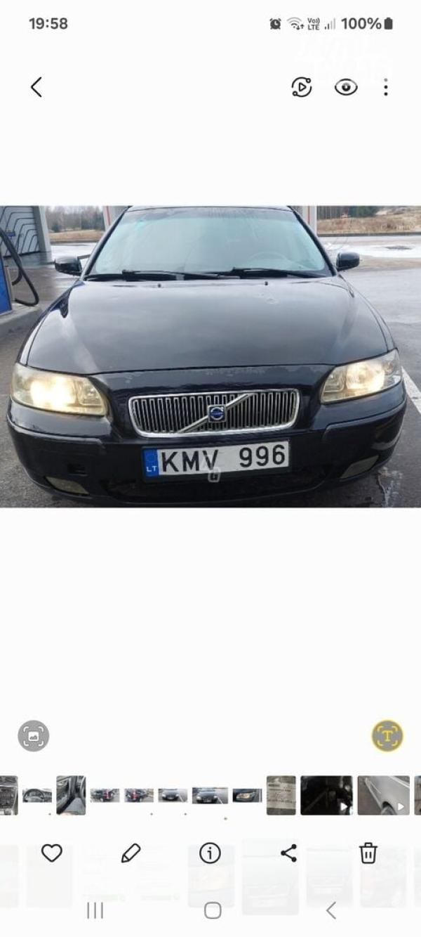 Volvo V70 2004 in Vilnius, with an engine capacity of 2.40 L and mileage of 40 thousand km for 1250 €, photo 1 on AUTOMOTO.COM.LV