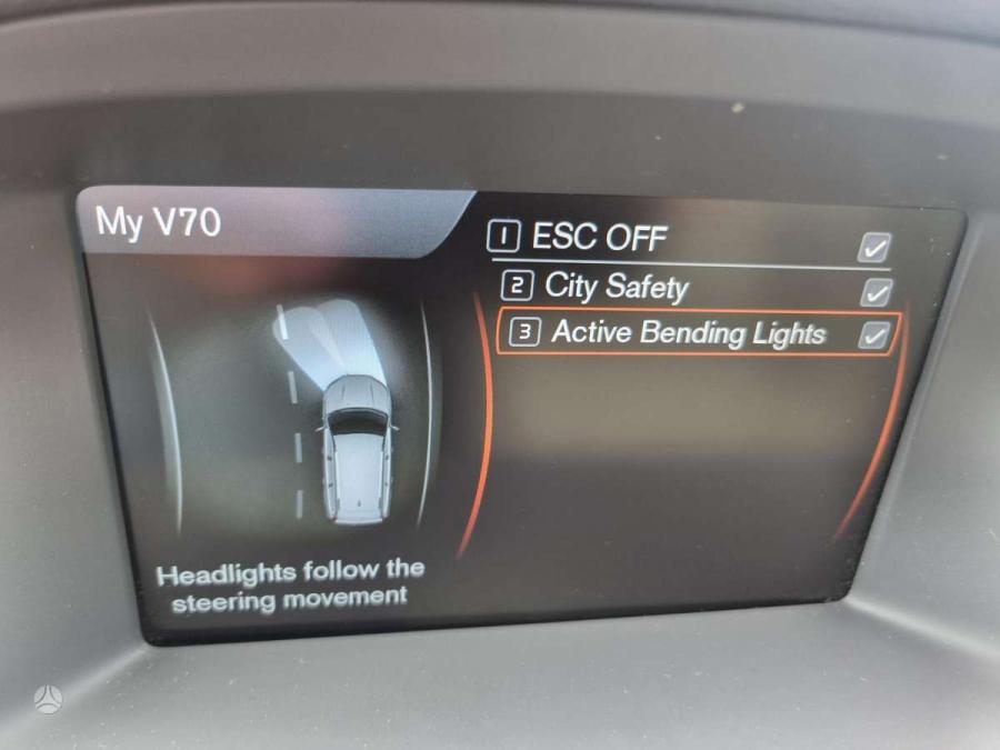 Volvo V70 2013 in Kaunas, with an engine capacity of 2.00 L and mileage of 327 thousand km for 5890 €, photo 25 on AUTOMOTO.COM.LV