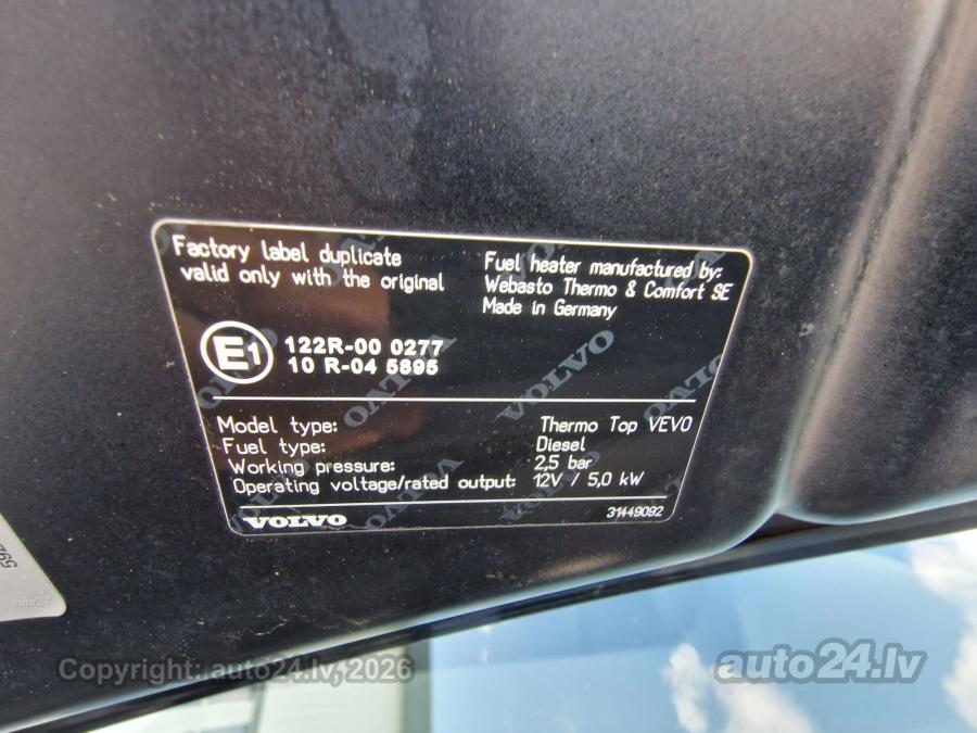 Volvo V70 2015 in Tartu, with an engine capacity of 2.00 L and mileage of 220 thousand km for 8690 €, photo 12 on AUTOMOTO.COM.LV