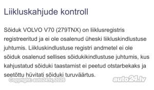 Белый Вольво В70 2013 в Тарту, объемом двигателя 1.60 л и пробегом 380 тыс. км за 3699 €, фото 20 на AUTOMOTO.COM.LV