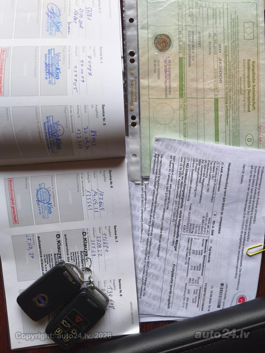 Белый Вольво В70 2015 в Таллин, объемом двигателя 2.00 л и пробегом 172 тыс. км за 9990 €, фото 20 на AUTOMOTO.COM.LV