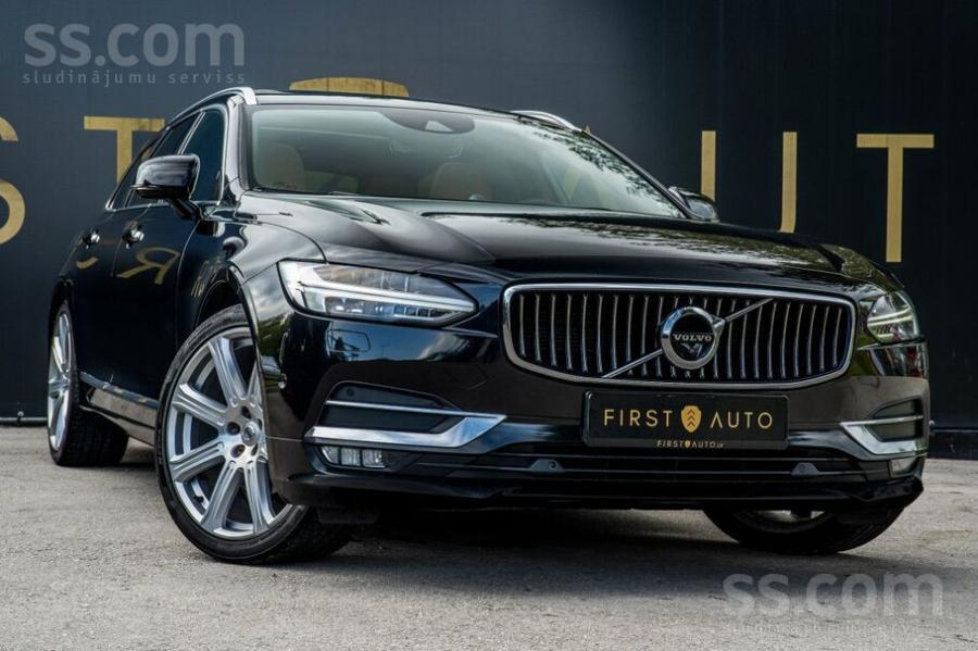Black Volvo V90 2016 in Tukums, with an engine capacity of 2.00 L and mileage of 273 thousand km for 15990 €, photo 1 on AUTOMOTO.COM.LV