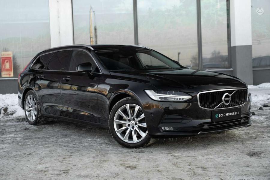Black Volvo V90 2017 in Vilnius, with an engine capacity of 1.97 L and mileage of 272 thousand km for 15950 €, photo 6 on AUTOMOTO.COM.LV