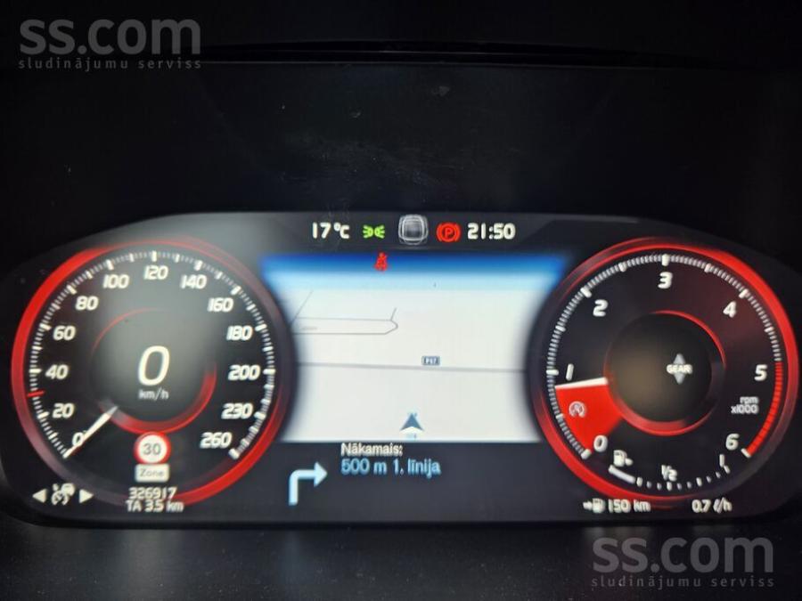 Melns Volvo V90 2017 Jelgava, ar dzinēja tilpumu 2.00 L un nobraukumu 0 tūkst. km par 11600 €, foto 17 vietnē AUTOMOTO.COM.LV