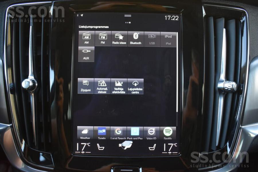 Melns Volvo V90 2017 Talsi, ar dzinēja tilpumu 2.00 L un nobraukumu 205 tūkst. km par 14900 €, foto 17 vietnē AUTOMOTO.COM.LV