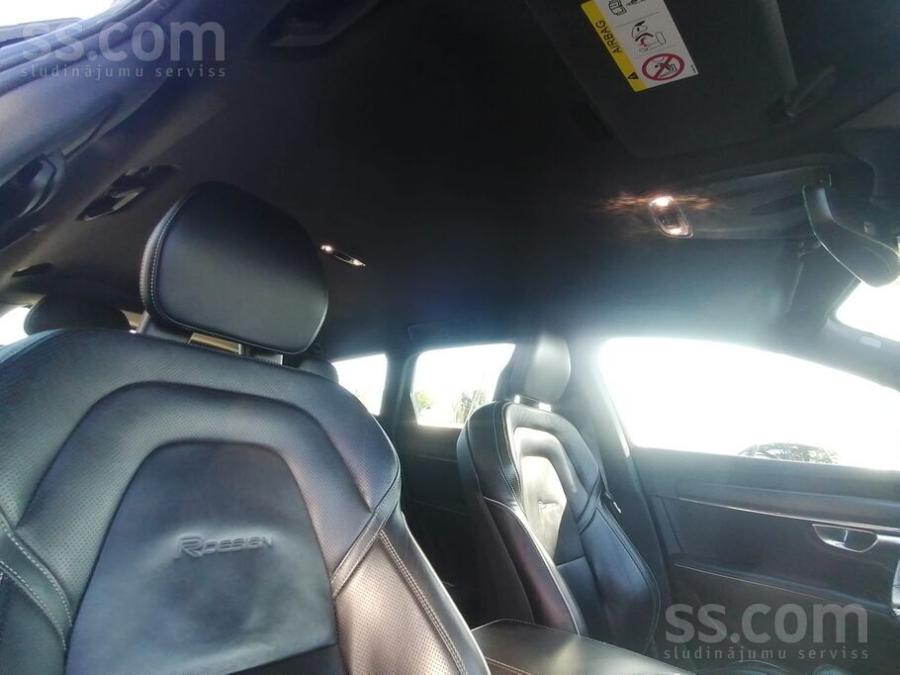 Black Volvo V90 2017 in Valmiera, with an engine capacity of 2.00 L and mileage of 326 thousand km for 13950 €, photo 16 on AUTOMOTO.COM.LV