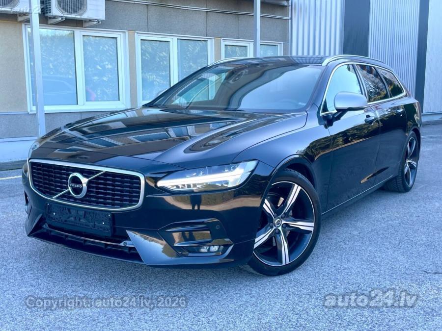 Black Volvo V90 2017 in Tallinn, with an engine capacity of 2.00 L and mileage of 272 thousand km for 16800 €, photo 1 on AUTOMOTO.COM.LV