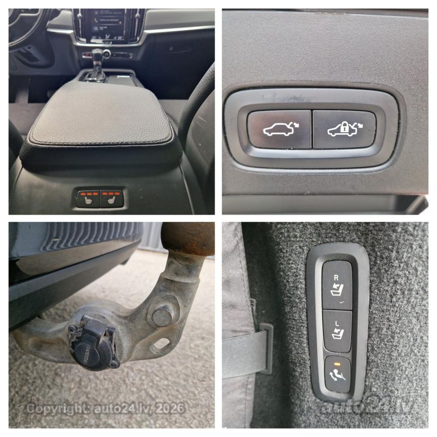 Black Volvo V90 2018 in Tallinn, with an engine capacity of 2.00 L and mileage of 288 thousand km for 15900 €, photo 18 on AUTOMOTO.COM.LV