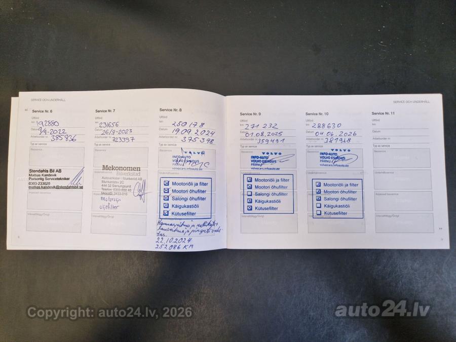 Black Volvo V90 2018 in Tallinn, with an engine capacity of 2.00 L and mileage of 288 thousand km for 15900 €, photo 21 on AUTOMOTO.COM.LV