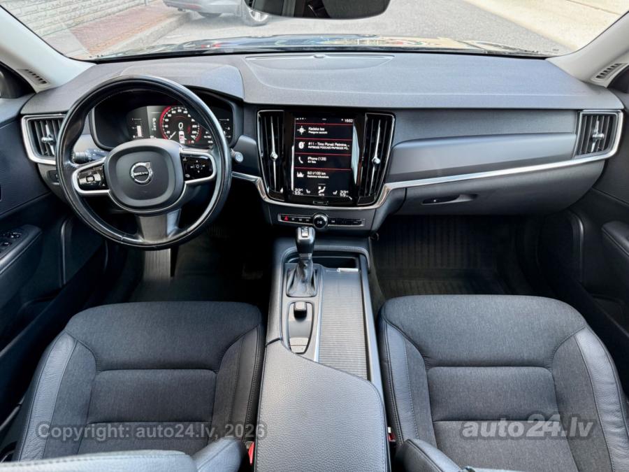 Black Volvo V90 2018 in Tallinn, with an engine capacity of 2.00 L and mileage of 212 thousand km for 14990 €, photo 12 on AUTOMOTO.COM.LV