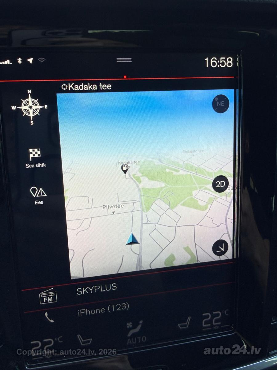 Black Volvo V90 2018 in Tallinn, with an engine capacity of 2.00 L and mileage of 212 thousand km for 14990 €, photo 22 on AUTOMOTO.COM.LV