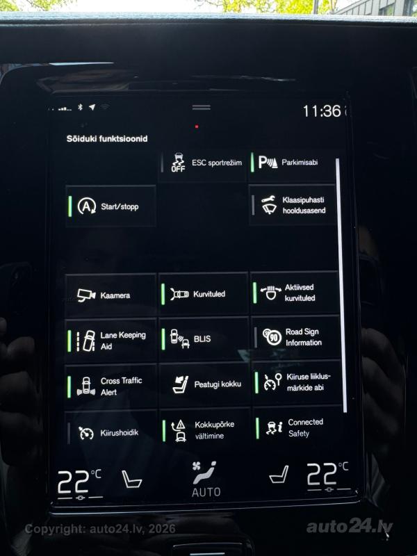 Melns Volvo V90 2018 Tallina, ar dzinēja tilpumu 2.00 L un nobraukumu 186 tūkst. km par 20500 €, foto 9 vietnē AUTOMOTO.COM.LV