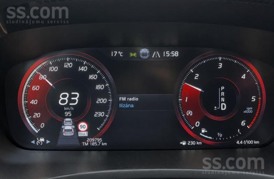 Черный Вольво В90 2018 в Рига, объемом двигателя 2.00 л и пробегом 210 тыс. км за 17390 €, фото 20 на AUTOMOTO.COM.LV