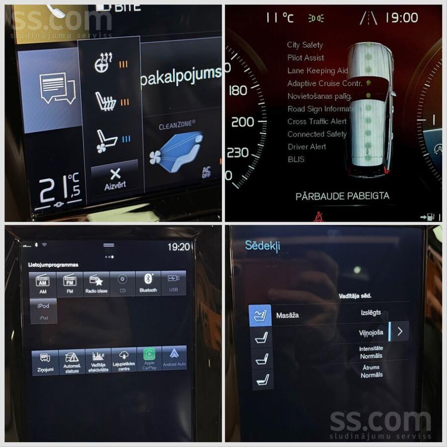 Melns Volvo V90 2018 Jūrmala, ar dzinēja tilpumu 2.00 L un nobraukumu 263 tūkst. km par 19750 €, foto 25 vietnē AUTOMOTO.COM.LV