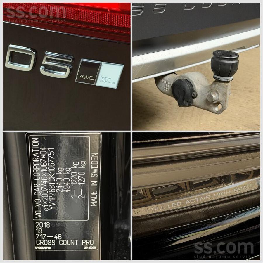 Melns Volvo V90 2018 Jūrmala, ar dzinēja tilpumu 2.00 L un nobraukumu 263 tūkst. km par 19750 €, foto 30 vietnē AUTOMOTO.COM.LV